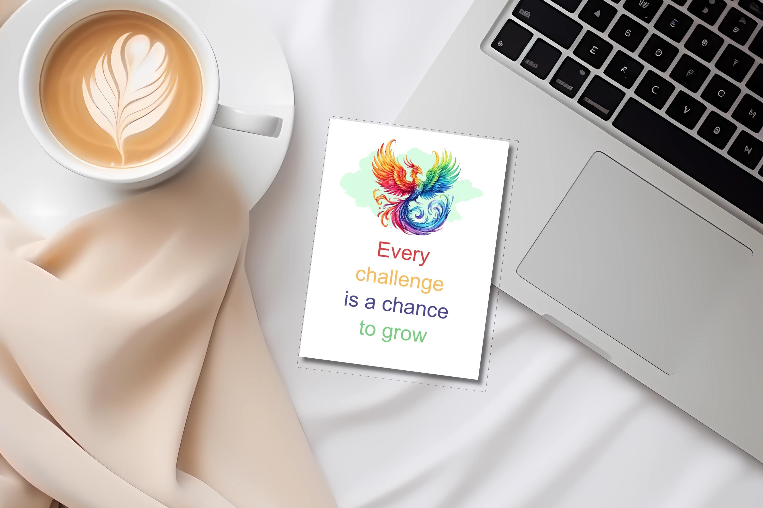 Fresh Start Affirmation Cards | 64 Positive Printables With Phoenix ...