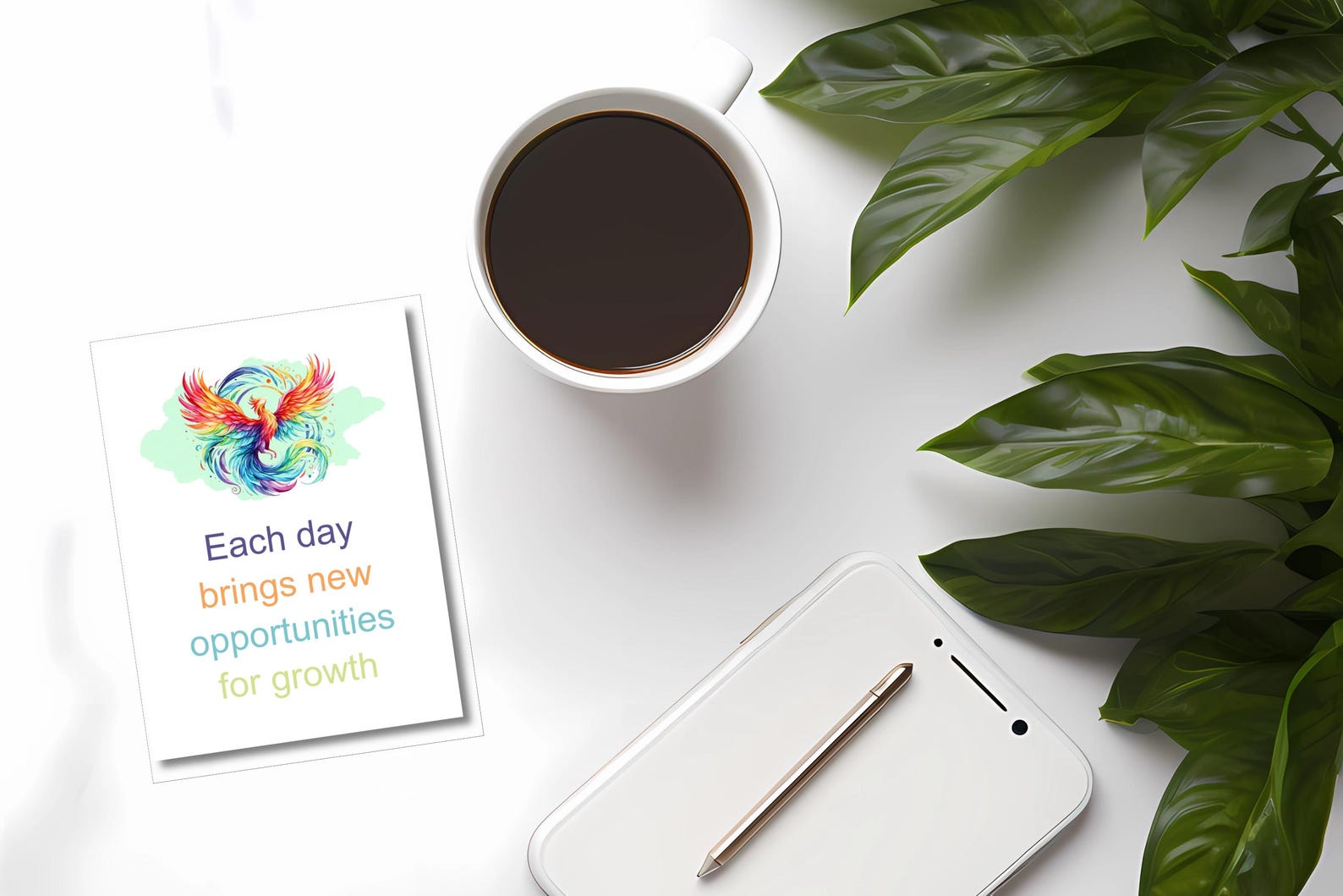 Fresh Start Affirmation Cards | 64 Positive Printables With Phoenix ...