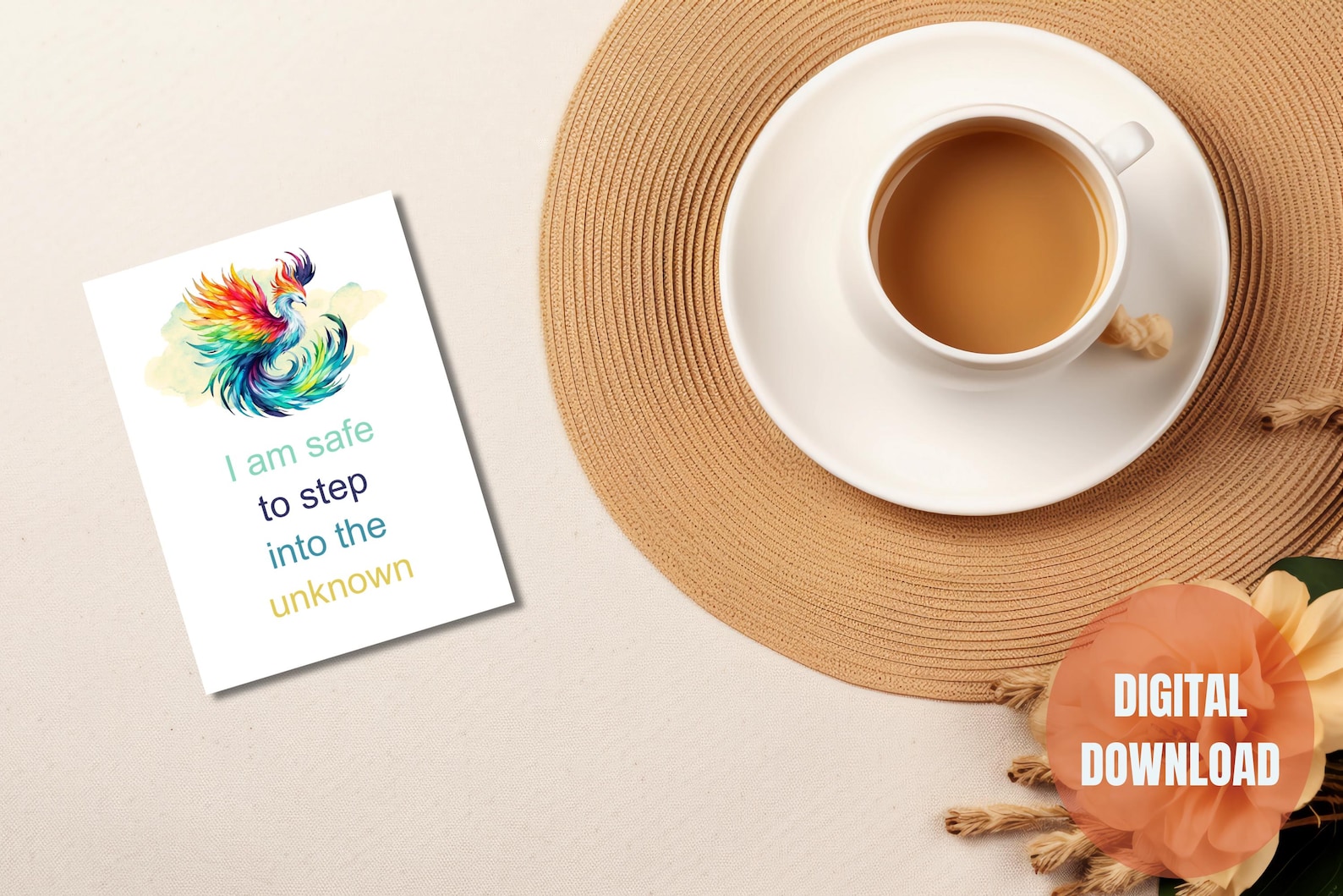 Fresh Start Affirmation Cards | 64 Positive Printables With Phoenix ...
