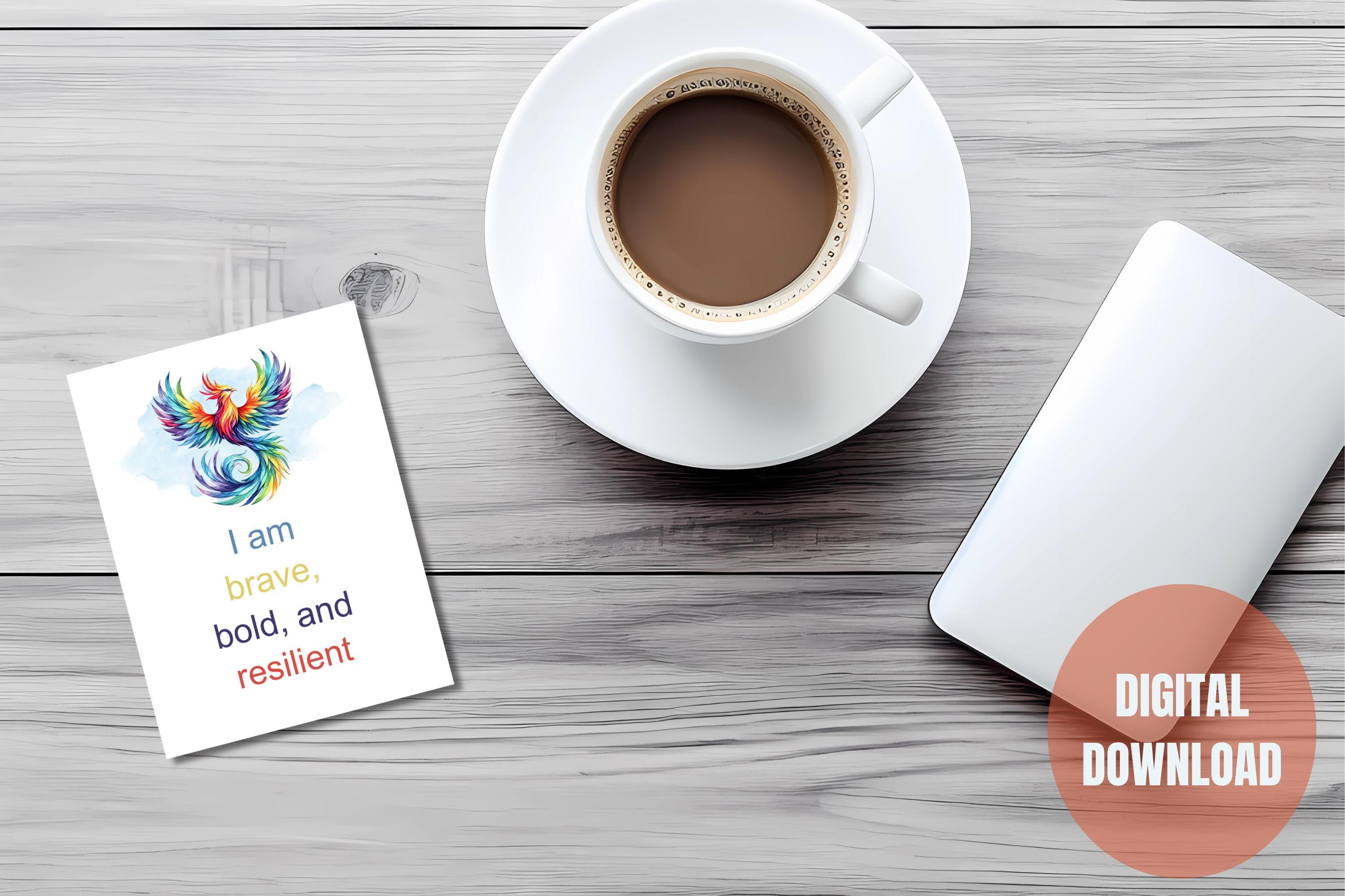 Fresh Start Affirmation Cards | 64 Positive Printables With Phoenix ...