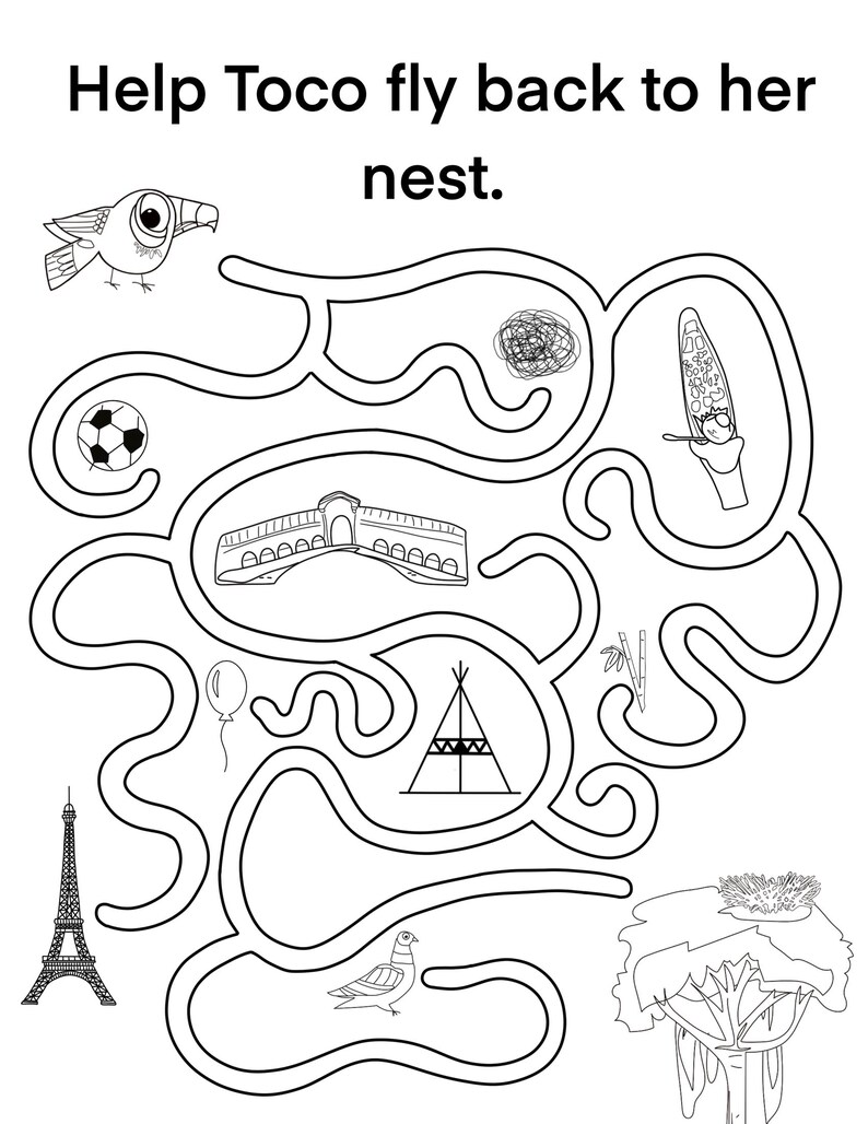 Toco Can Can: and You Can Too! Color-in Activity Book - Digital ...