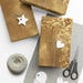 Elegant Gold Christmas Wrap Paper, Holiday Gift Wrap Roll, Shiny Gold ...