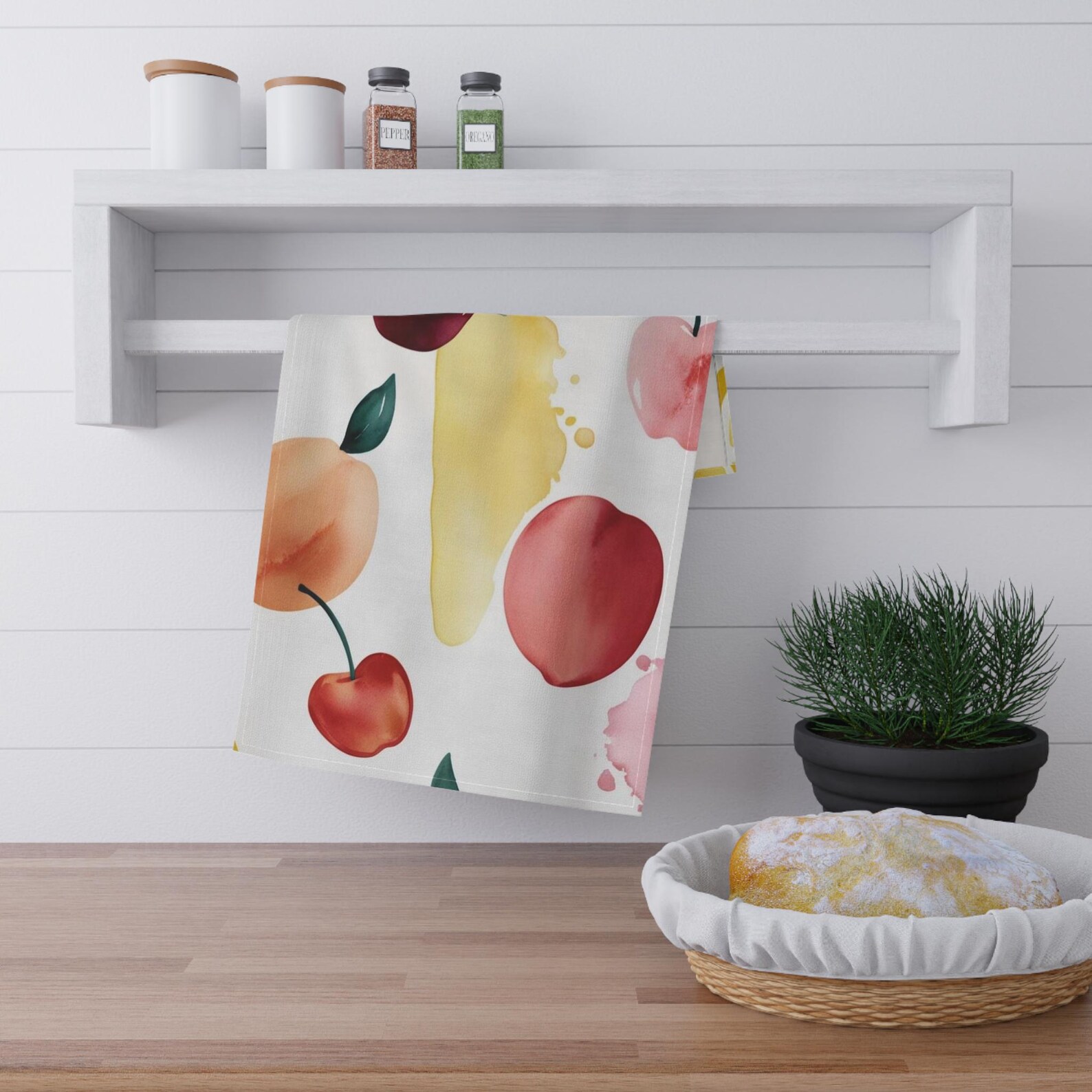 Retro Fruit Tea Towels, Kitchen Towels, Vintage Style Dish Cloth ...