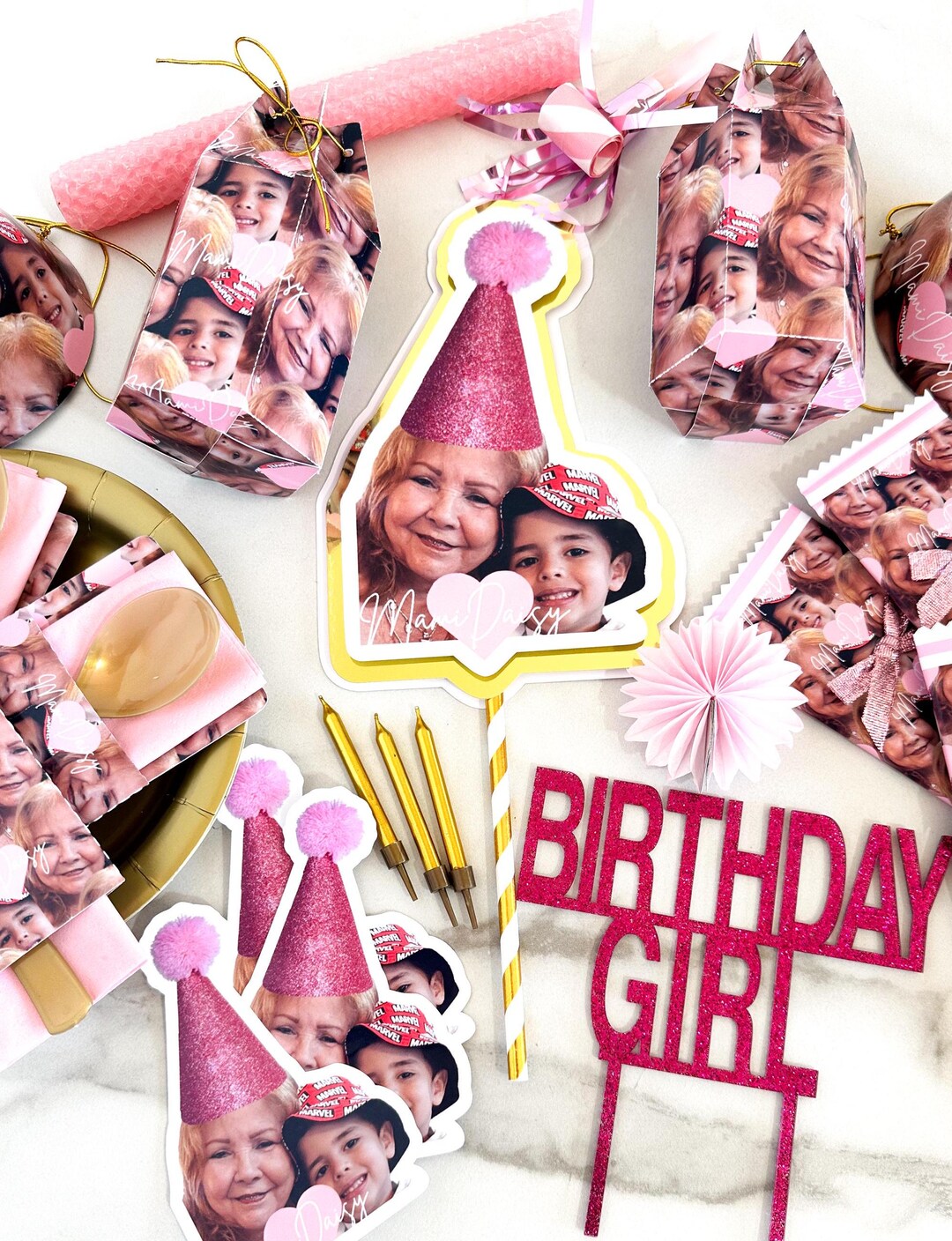 Custom Face Party Decorations Personalized Face Party Decor Face ...
