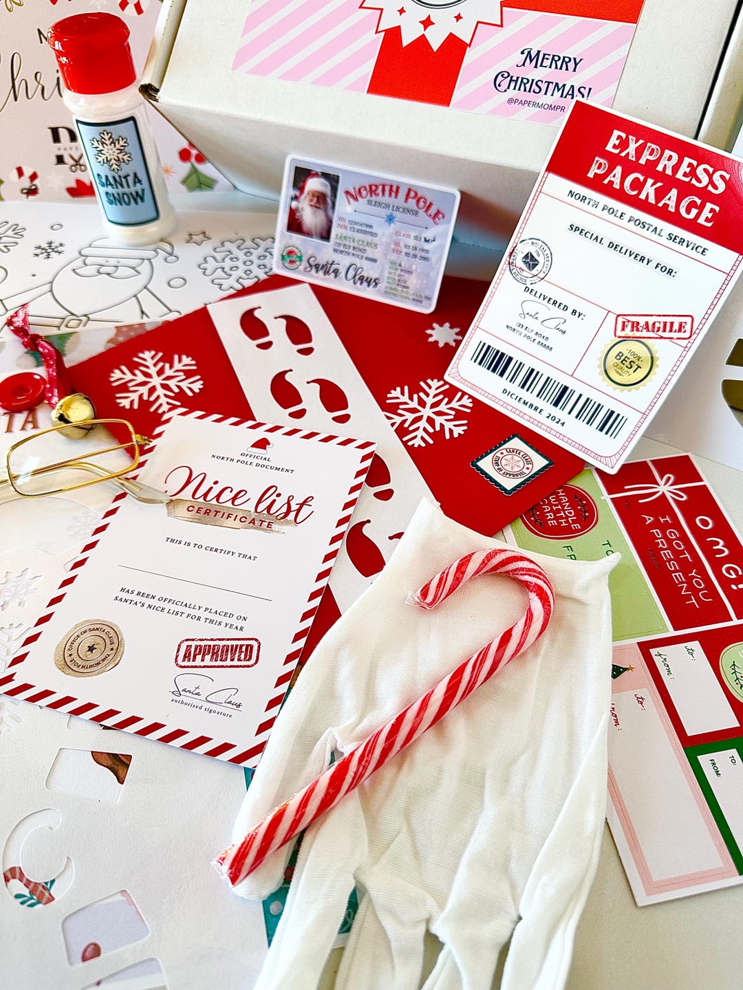 Santa Evidence Kit Santa Was Here Kit Santa Fun Box Santa Boots ...