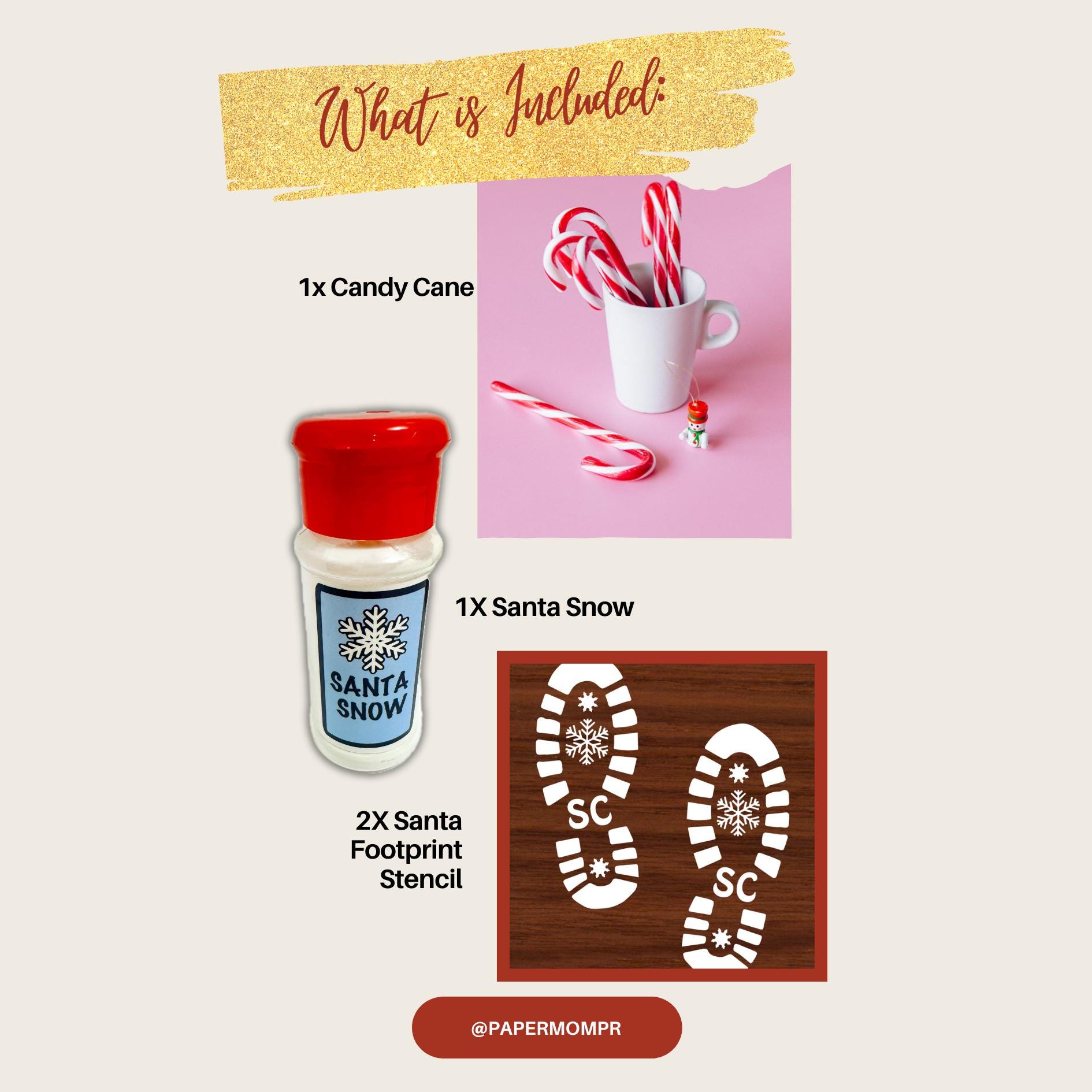 Santa Evidence Kit Santa Was Here Kit Santa Fun Box Santa Boots ...