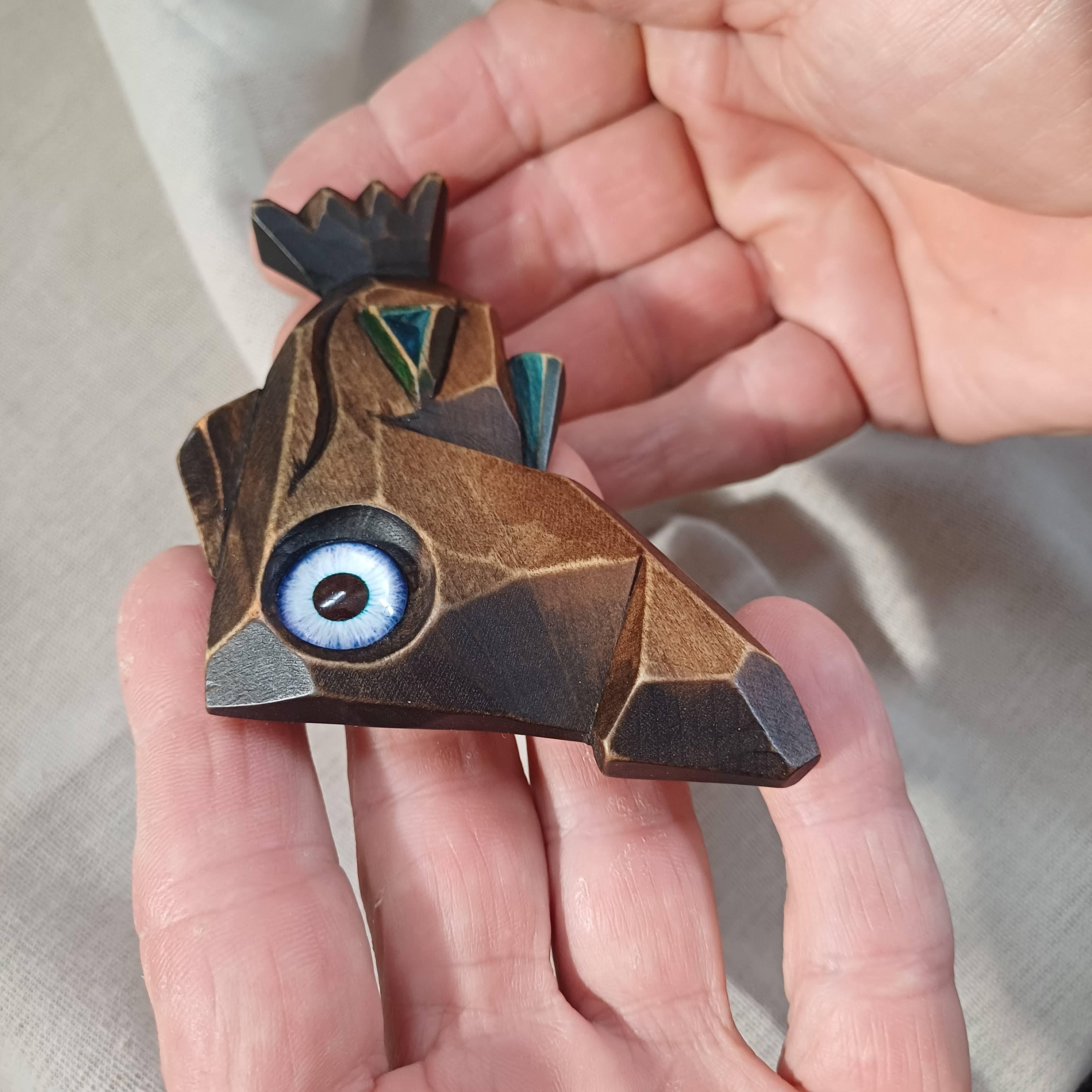 Amazing Fish - Carved From Wood / Fridge Magnet / Wood Carving / - Etsy