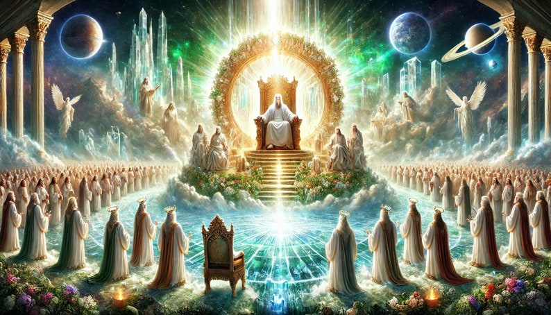 Digital Painting Throne of God All Mighty as Depicted in Revelation ...