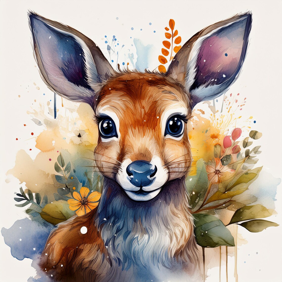 14 Deer and Doe Clipart Forest Animal Art High-quality 1:1 JPEG - Etsy