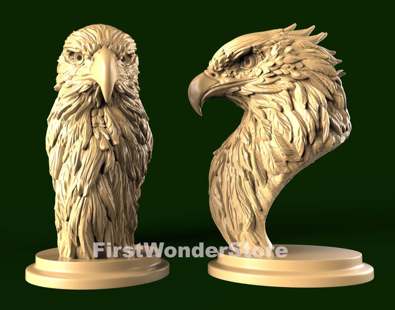 3D Eagle STL Model: CNC Router, Engraver, 3D Printer - Etsy