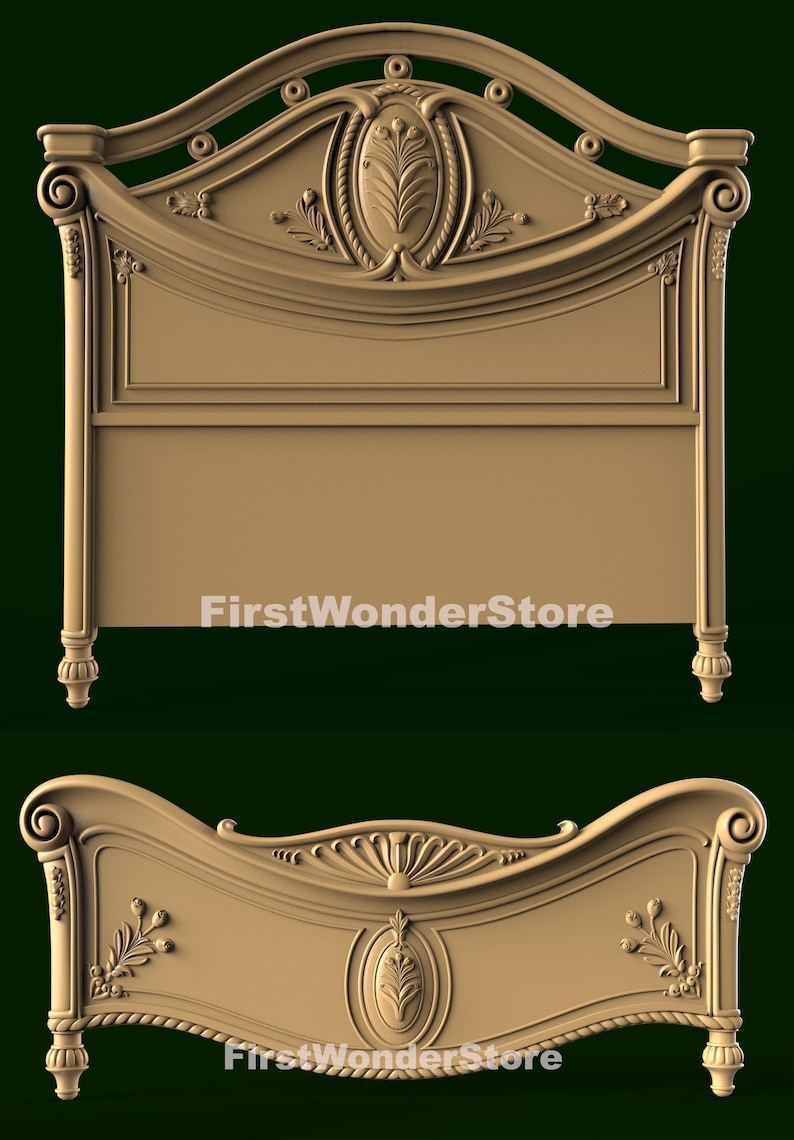 3D Bed Headboard & Legboard STL Models for CNC Router (27 Pcs) - Etsy