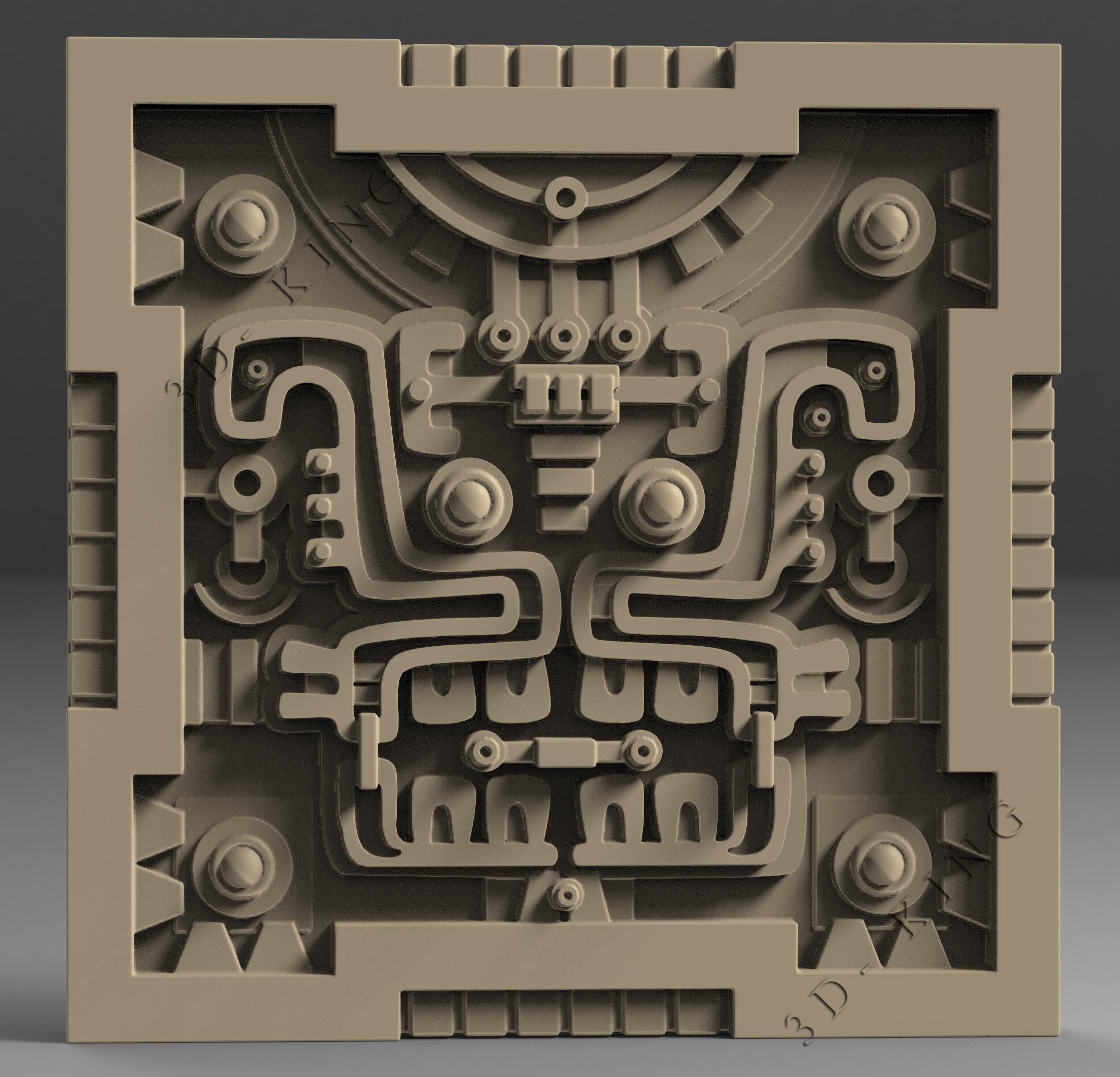 Aztec & Maya 3D STL Models for CNC Router, Engraver, 3D Printer, Aspire ...