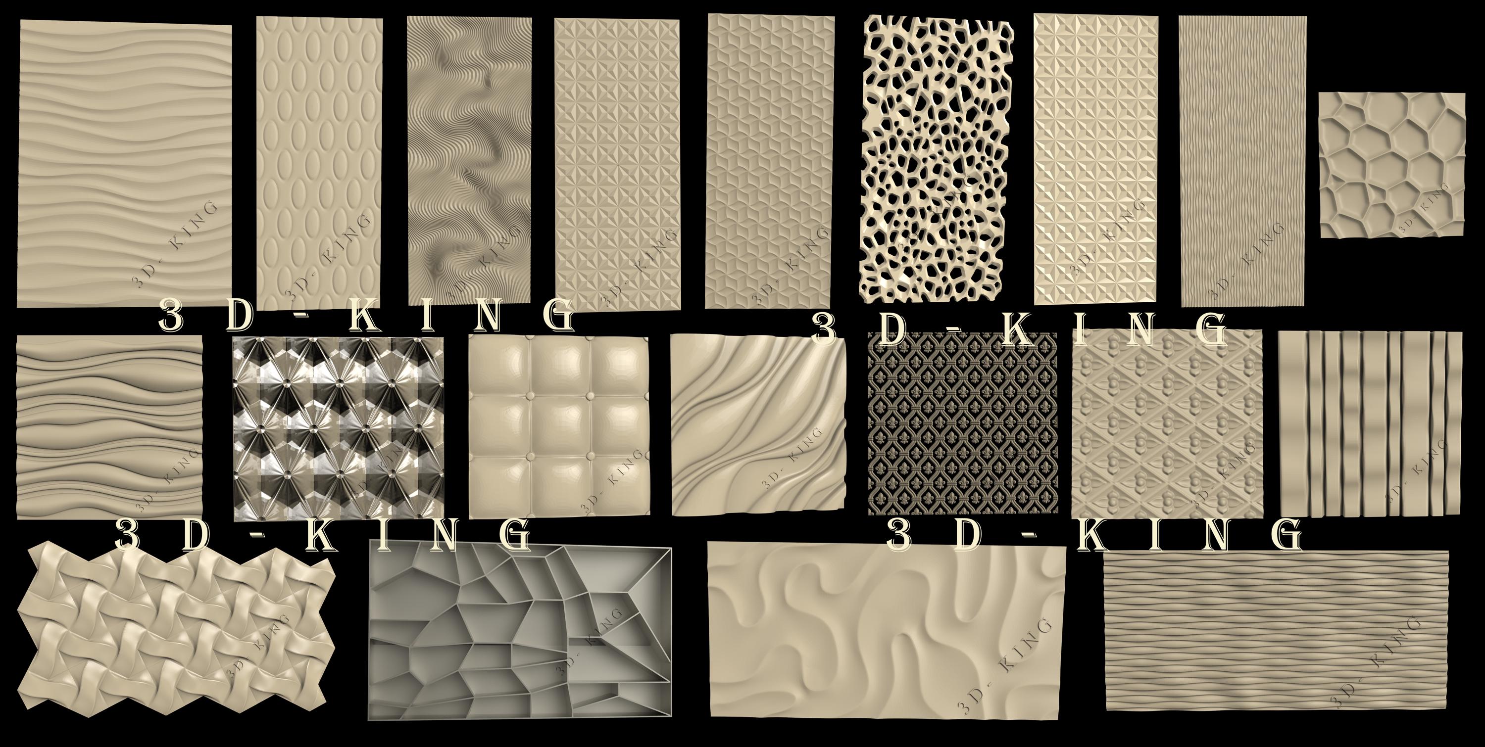 3D Backgrounds & Textures: 49 STL Models for CNC Router - Etsy
