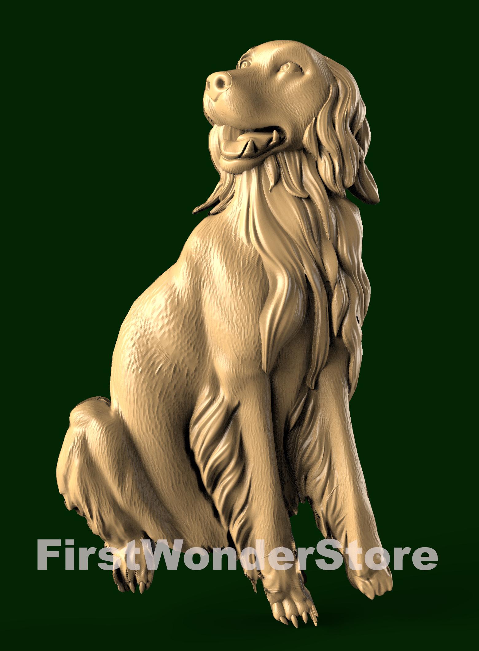 17 Pcs of Dog Breeds 3D STL Models for CNC Router, Engraver, Carving ...