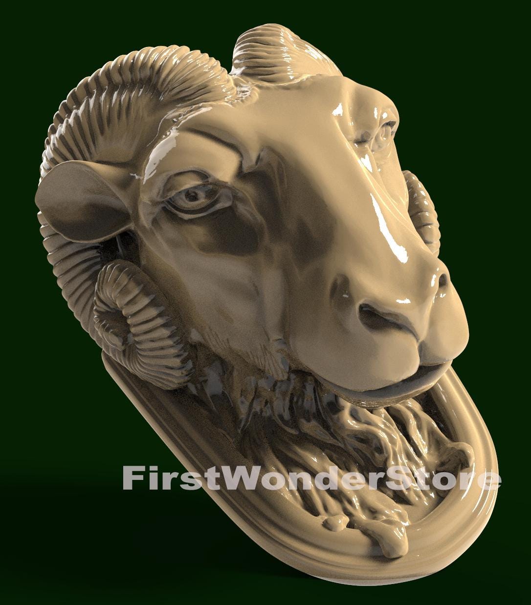 23 Pcs 3D STL Models of Bull Cow Goat Theme for CNC Router, Engraver ...
