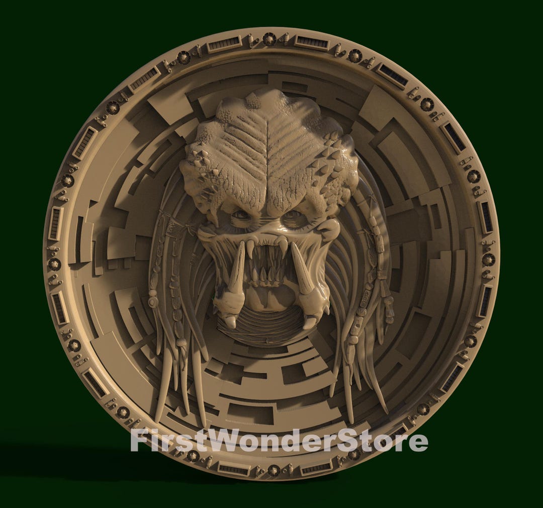 3D STL Model the Predator Alien 10 for CNC Router Engraver Carving ...