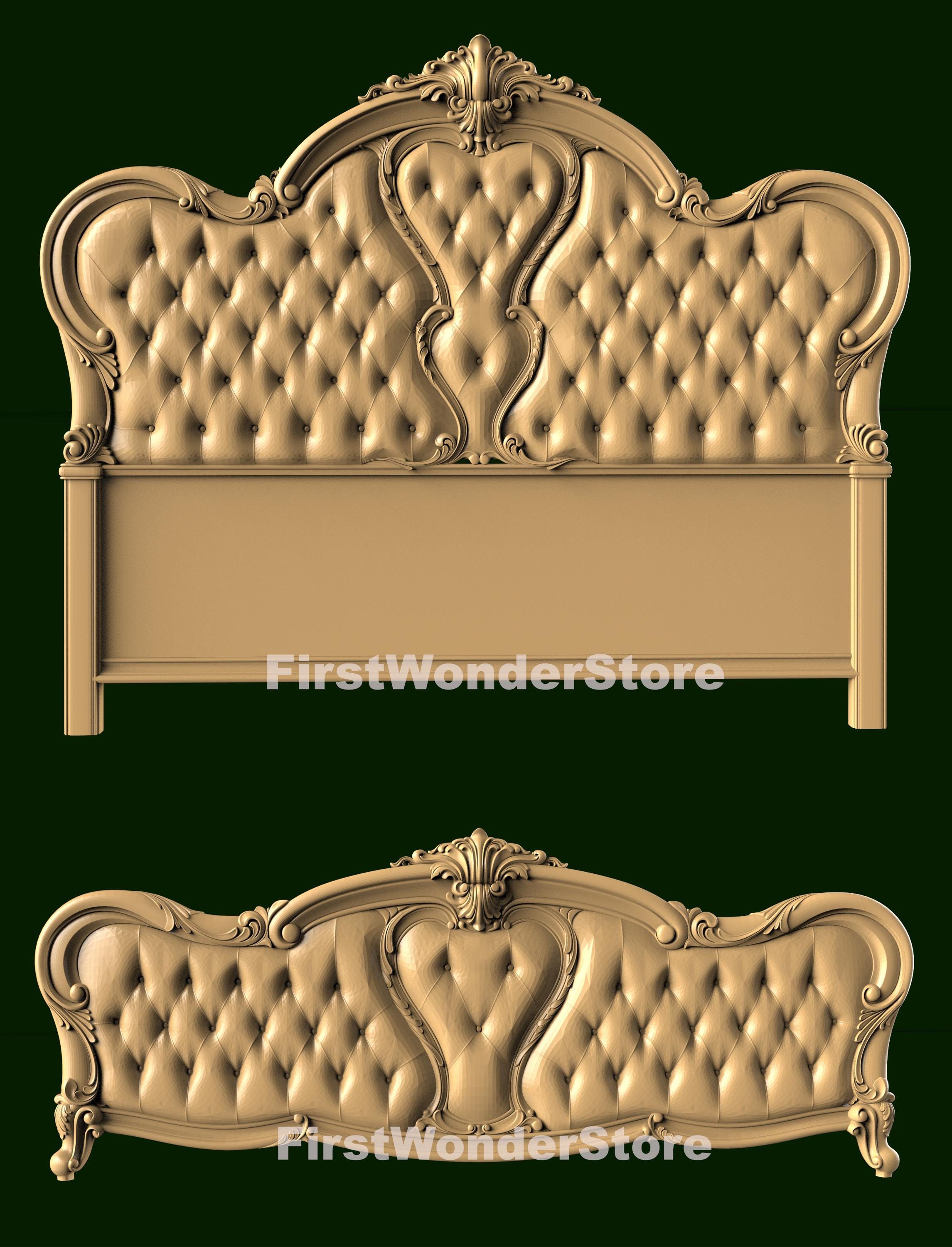 3D Bed Headboard & Legboard STL Models for CNC Router (27 Pcs) - Etsy