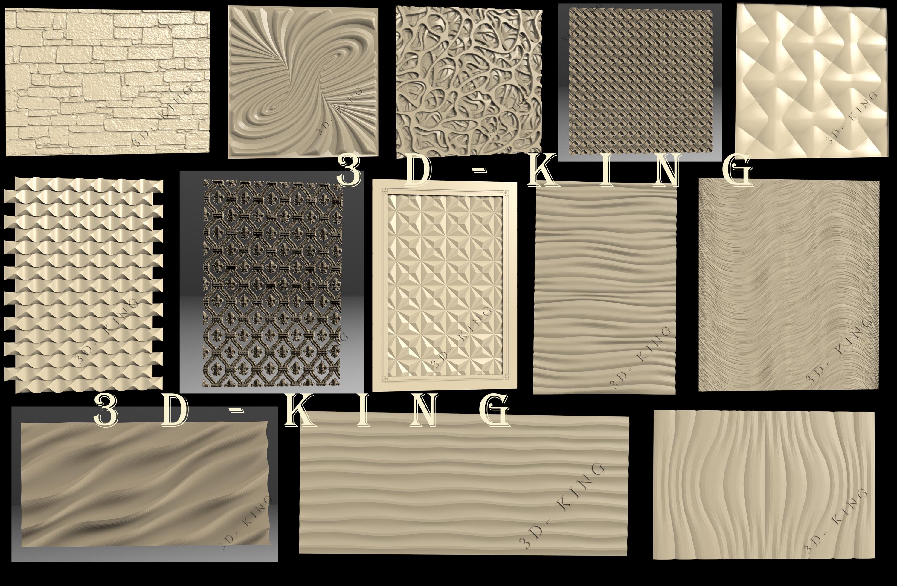 3D Backgrounds & Textures: 49 STL Models for CNC Router - Etsy