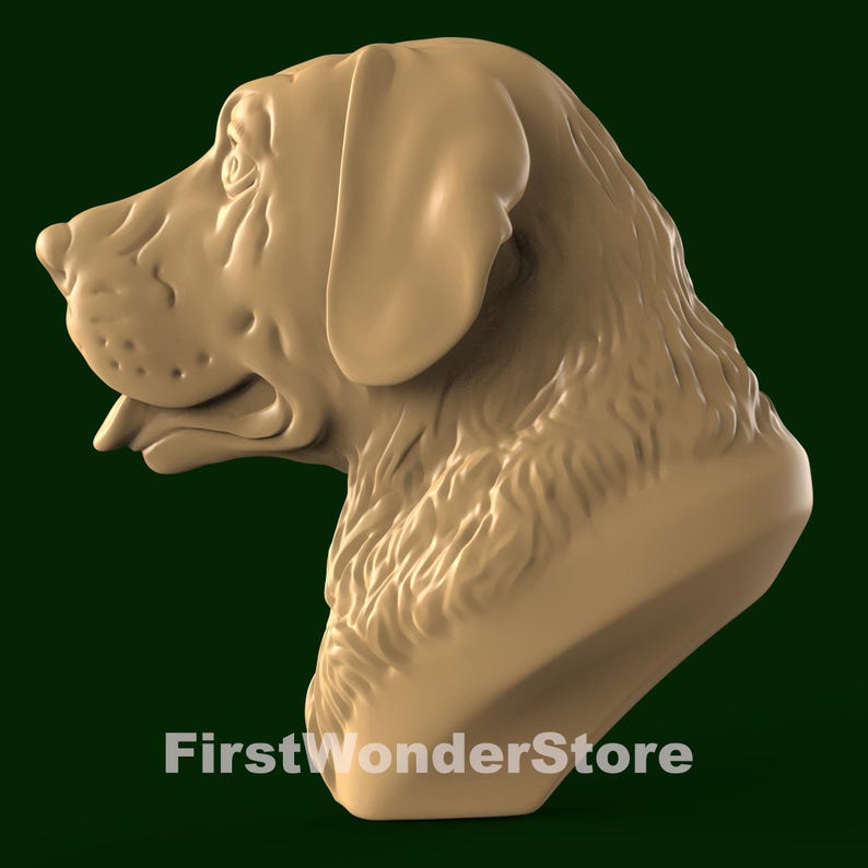 17 Pcs of Dog Breeds 3D STL Models for CNC Router, Engraver, Carving ...