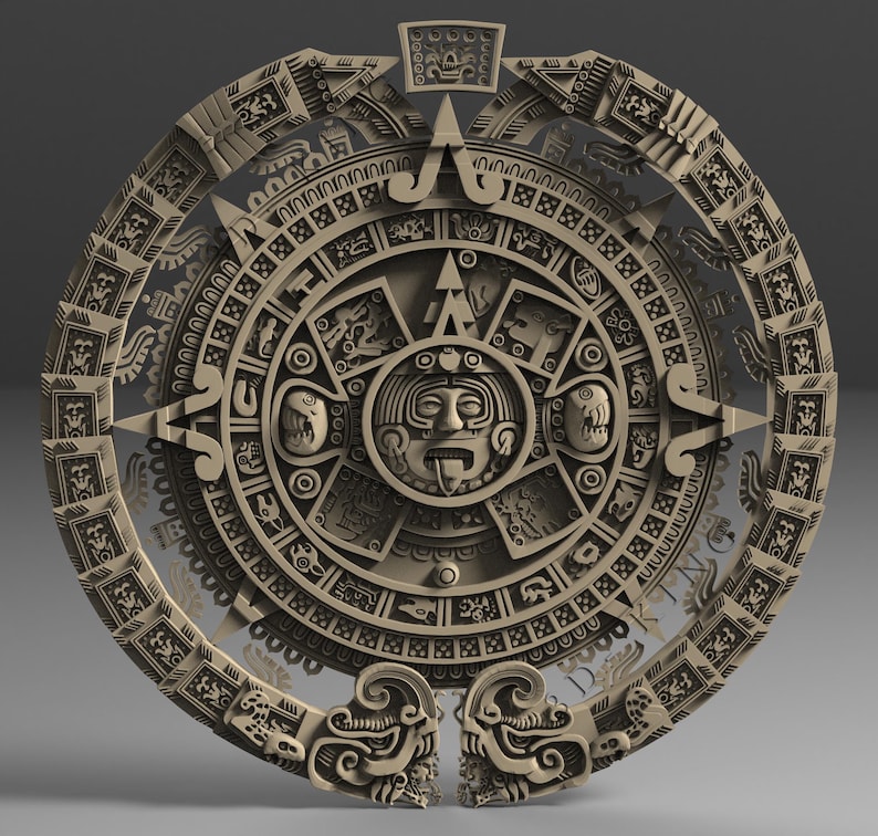 Aztec & Maya 3D STL Models for CNC Router, Engraver, 3D Printer, Aspire ...