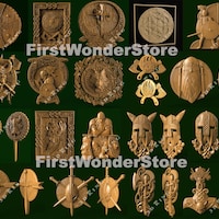 Viking Shield Maiden / Valkyrie 3D Relief STL File for CNC Router or 3D ...