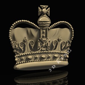 6 Pcs 3D STL Models of Crown Coronal Decorations Theme for CNC Router ...