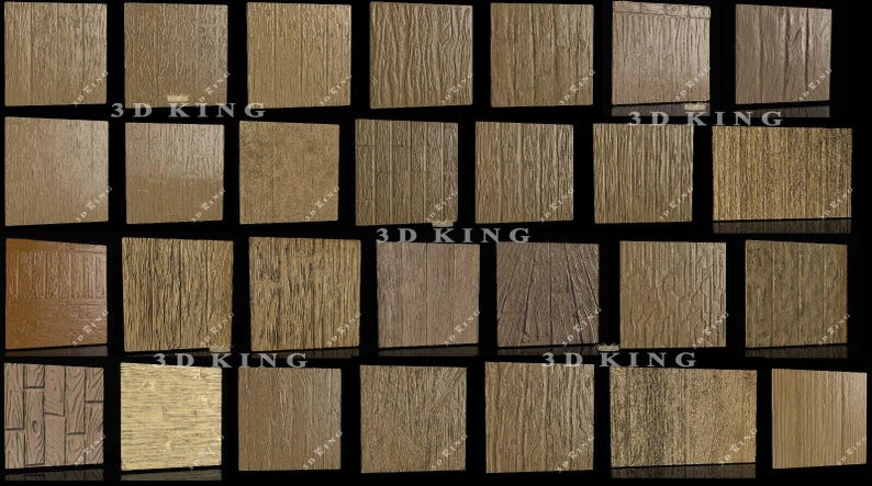 3D Tree Board & Wood Log Textures: 28 STL Models for CNC Router - Etsy