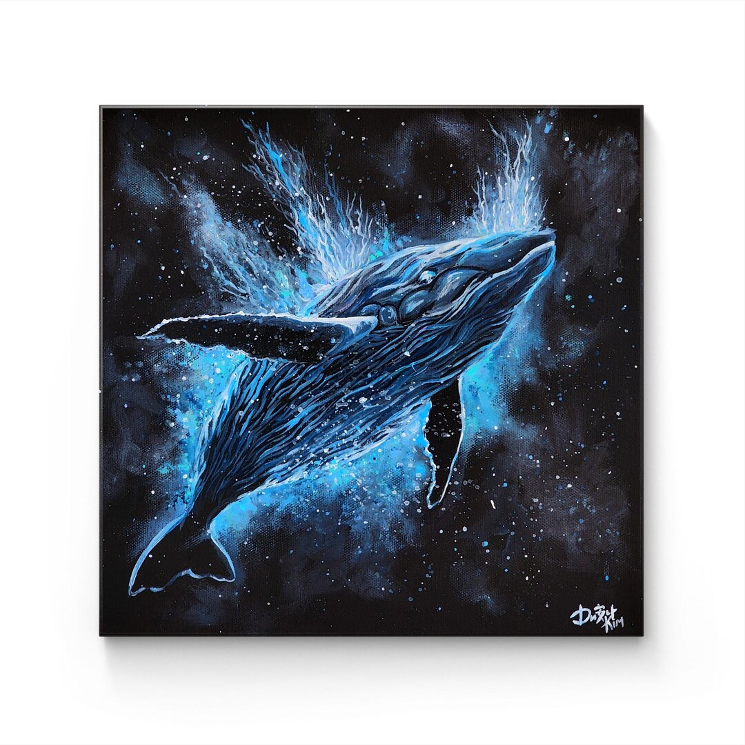 Whale Acrylic Painting - Etsy