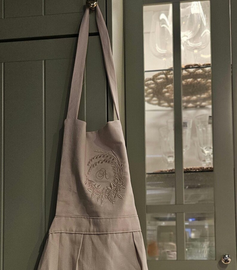 Personalized Initial Apron, Custom Letter Monogram Apron, Gift for Her ...