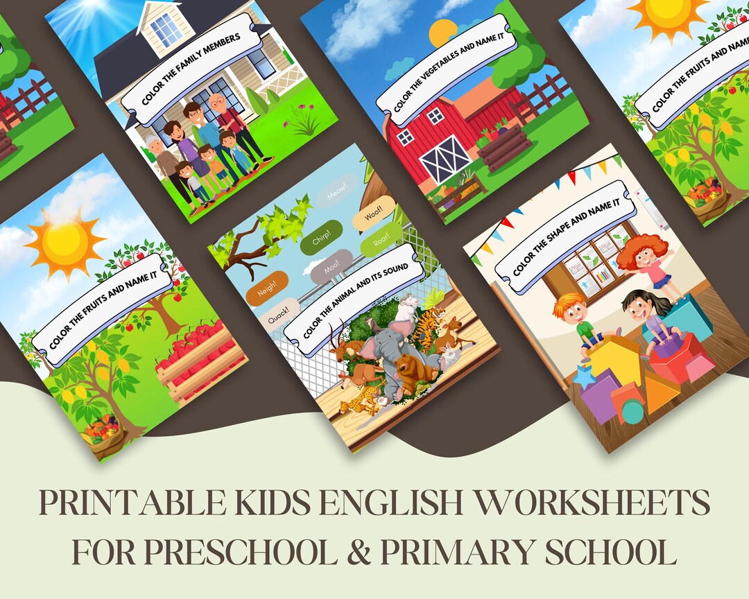 Printable Kids English Worksheets | Preschool & Primary School ...