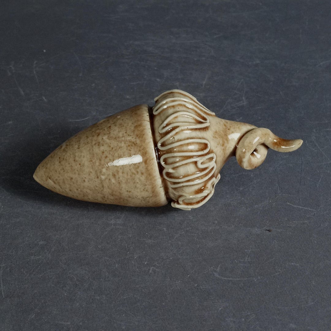 Small Acorn Brown, Pottery Acorn, One of a Kind - Etsy