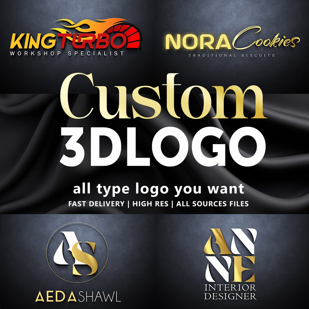 3D Custom Logo Design, 3D Modern Logo, 3D Professional Logo, Minimalist ...