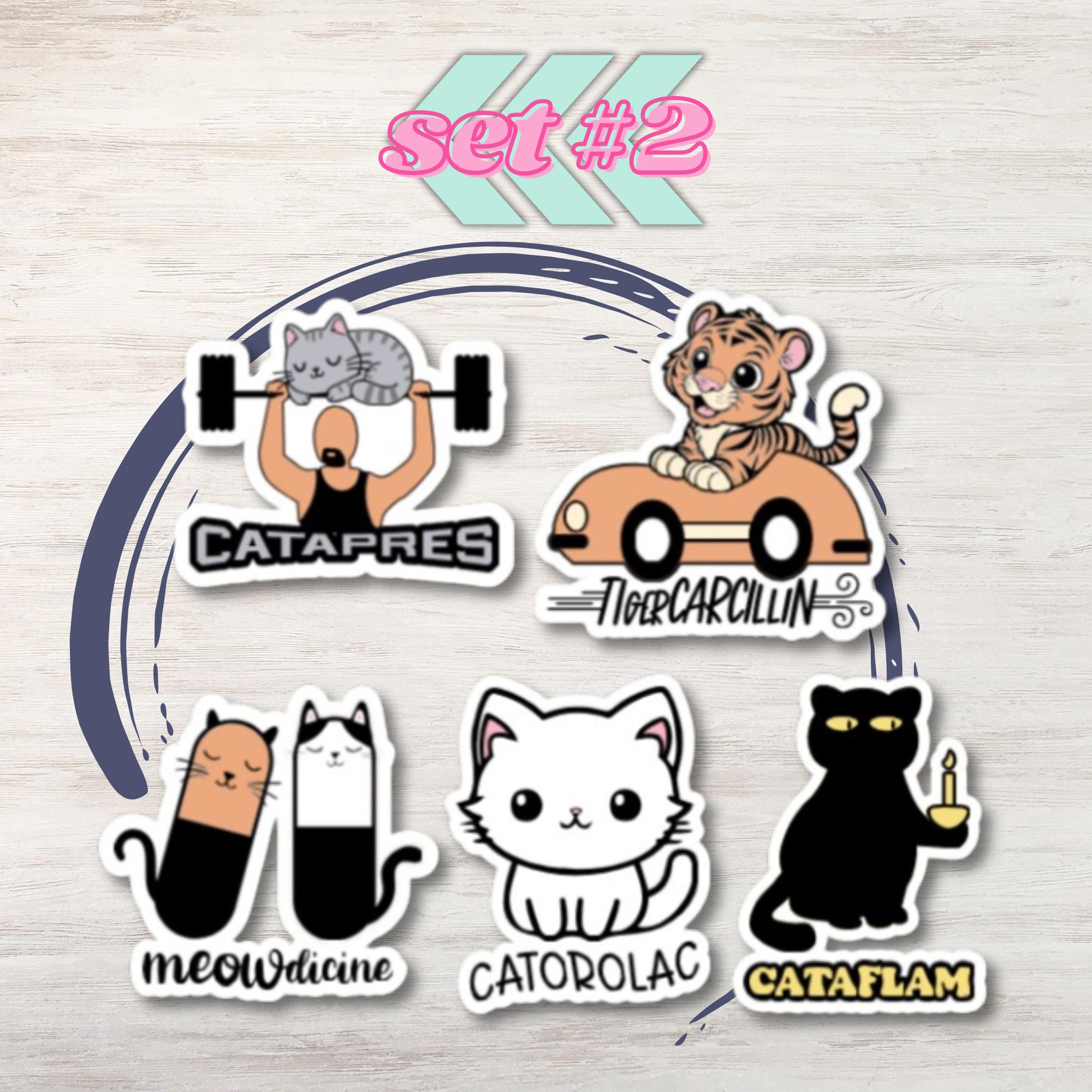 Cute Cat Medication-inspired Stickers - Pharmacy Tech Gift, Nurse ...