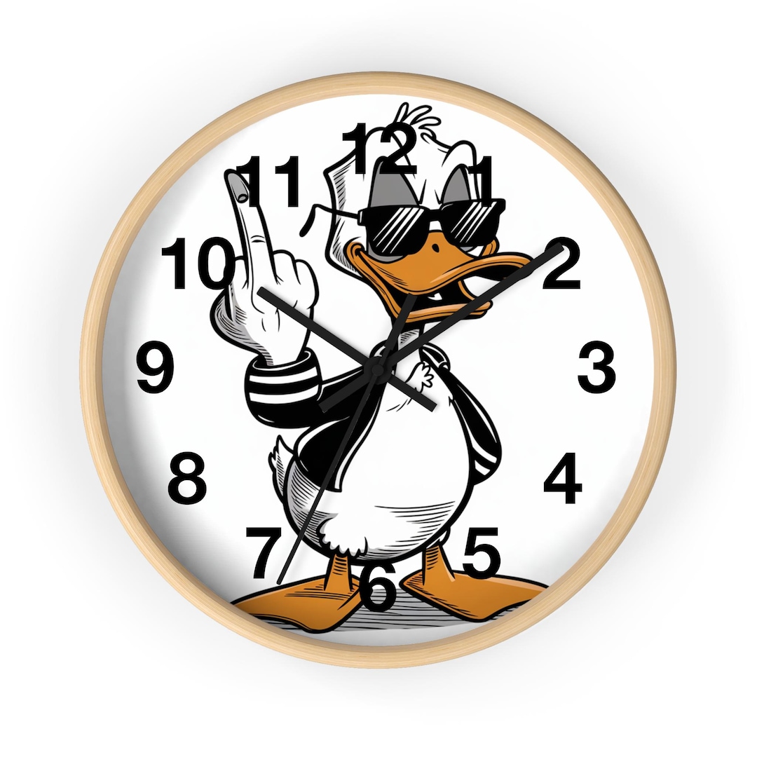 Duck Wall Clock Quirky Home Decor With Humorous Touch, Animal Design ...