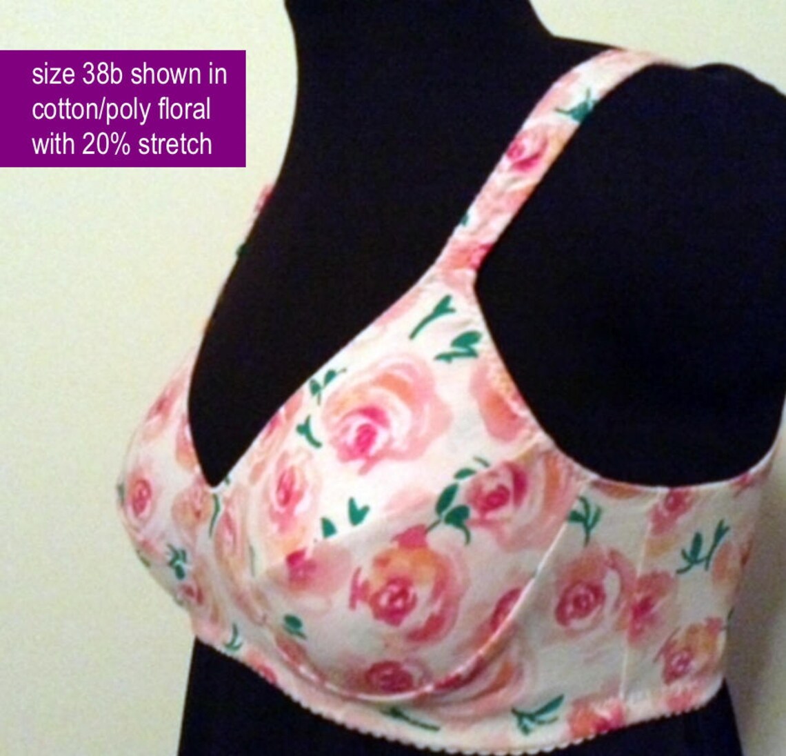 Soft Cup Full Band Bra / Bralette Sewing Pattern All Sizes. - Etsy
