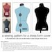 Small Dress Form Cover Sewing Pattern (fits Dritz and Singer). Digital ...