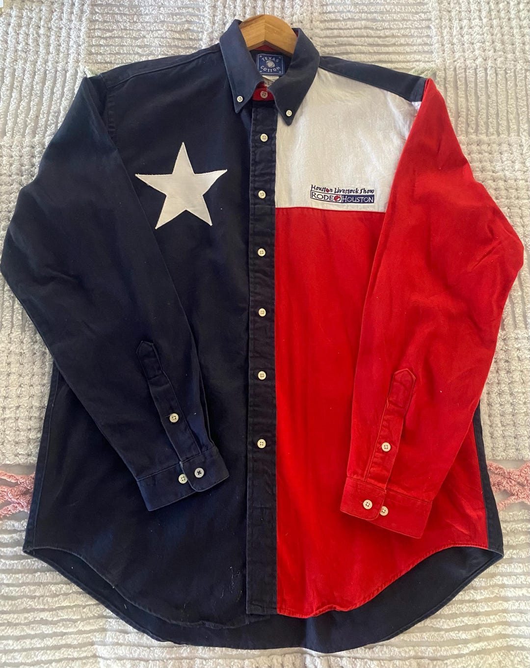 Vintage Men's TEXAS COTTON Houston RODEO Star Shirt Size Med-large - Etsy