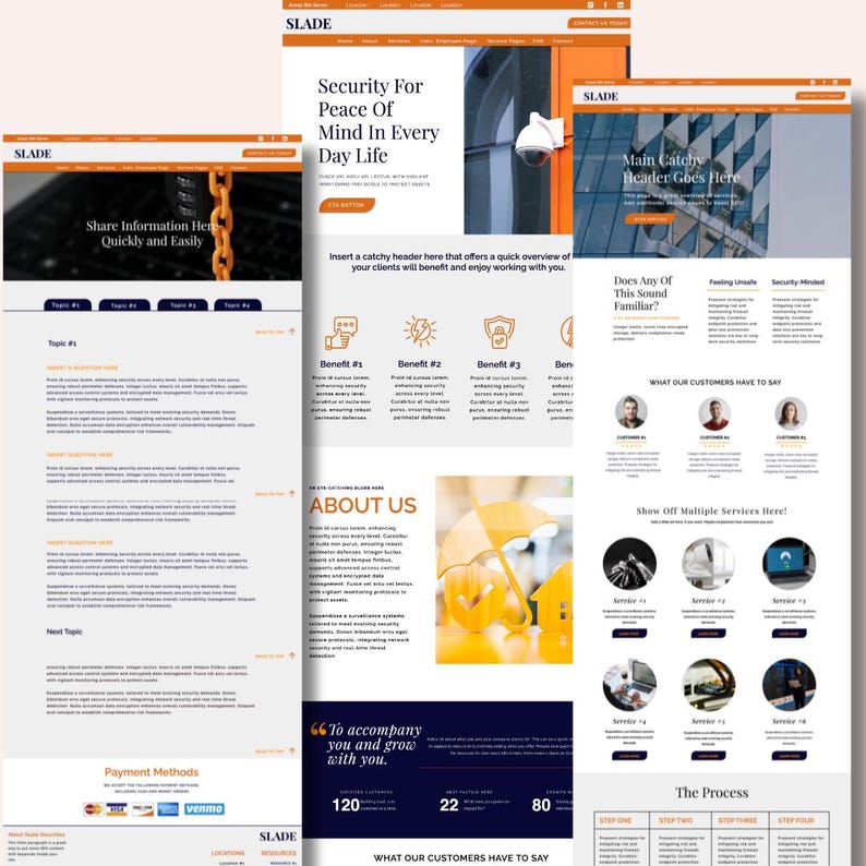 Showit Website Template for Service Providers, Contractors, Security ...