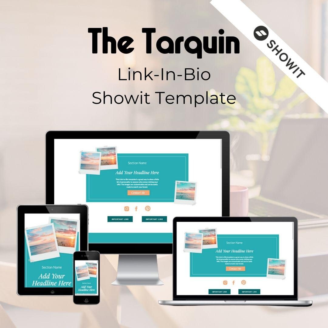 Showit Link-in-bio Website Template for Small Businesses, Website ...