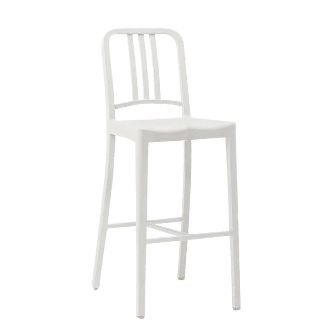 Emeco Navy Bar Height Stool in White - Etsy