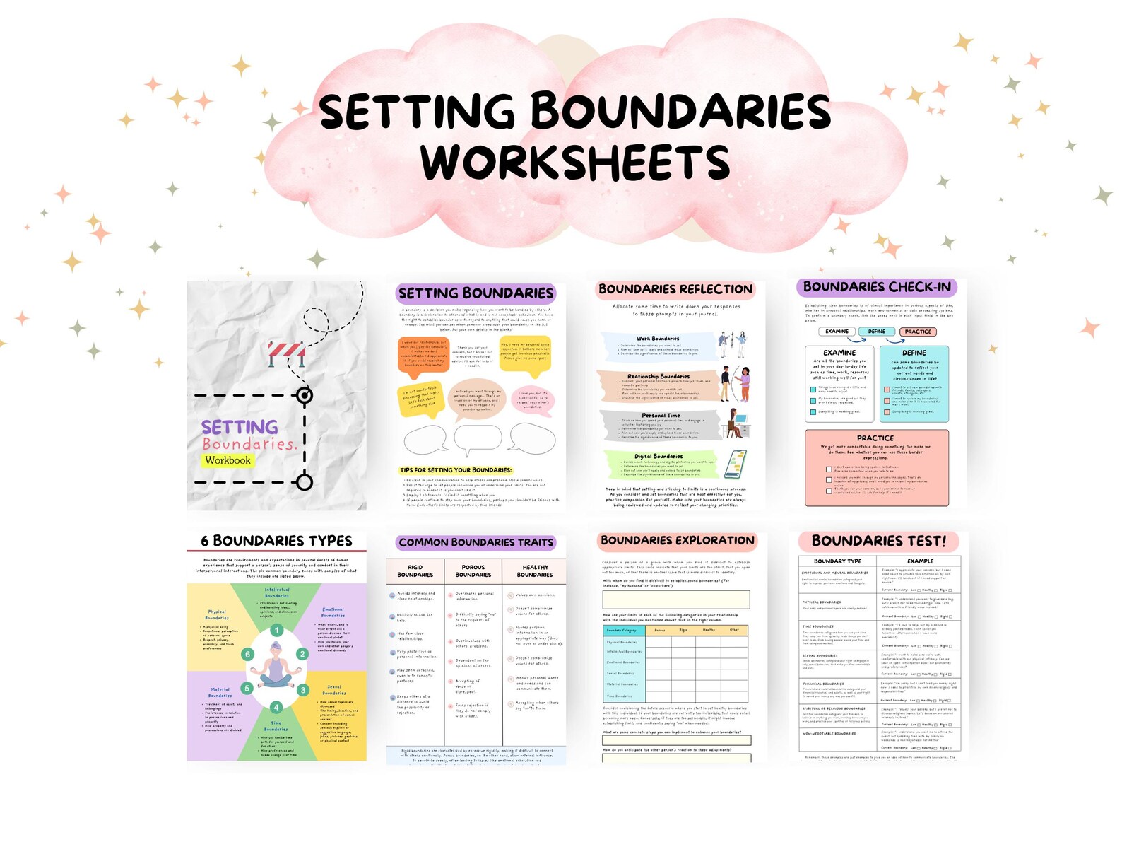 Setting Boundaries Workbook – Printable Self-help Journal for Emotional ...