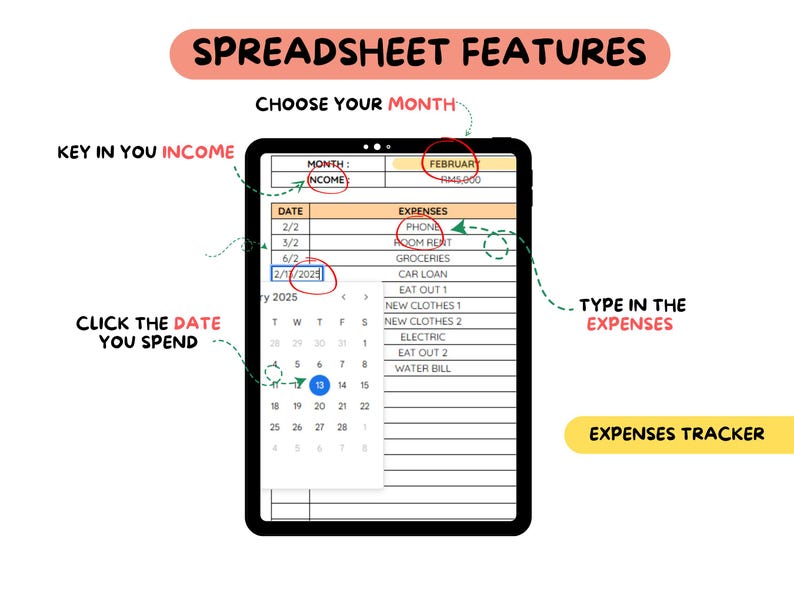 Budget Spreadsheet Template | Track Expenses & Income | Google Sheets ...