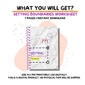 Setting Boundaries Workbook – Printable Self-help Journal for Emotional ...