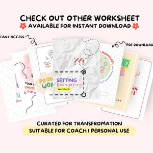 Setting Boundaries Workbook – Printable Self-help Journal for Emotional ...