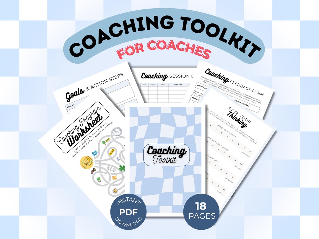 Printable Coaching Toolkit: Goal Setting, Session Tracker (PDF Download ...