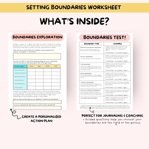 Setting Boundaries Workbook – Printable Self-help Journal for Emotional ...
