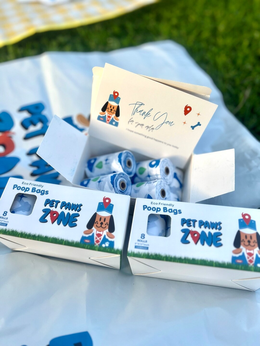 3 BOXES (360 Count) per Order | Pet Paws Zone Biodegradable Poo Bags ...