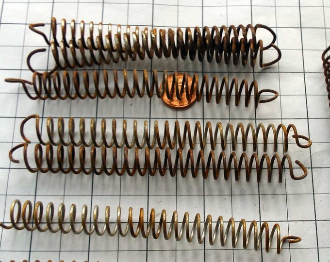12 Springs, Small, 5", Rusty, Tension Bed Springs, Found Art Supply ...