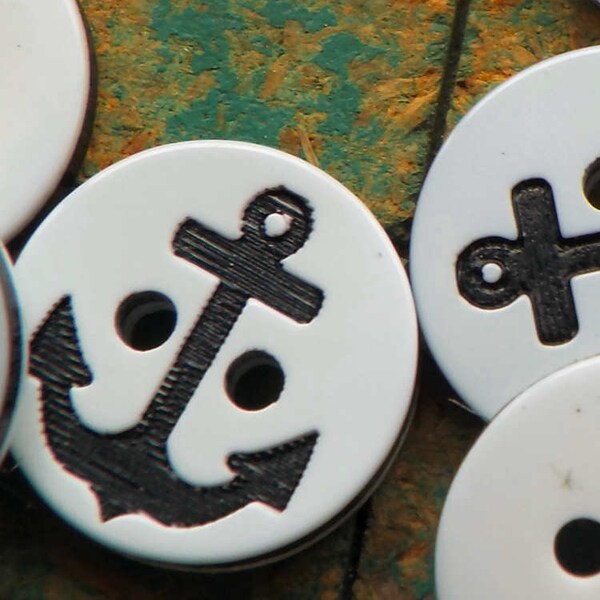 Anchor Buttons - Etsy
