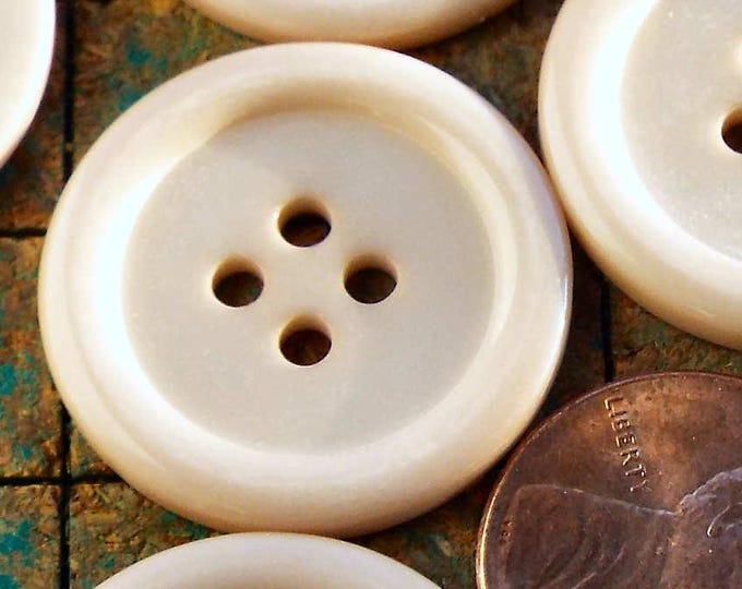 30 Wood Buttons, Brown Color Finish, 25mm, About 1", Natural Wood ...